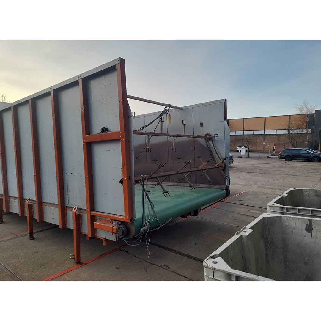 40m³ Javo potting soil bunker complete with cross conveyor and incline ...