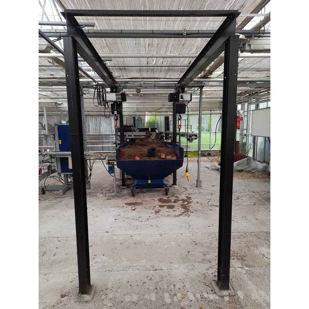 Lifting frame for big bags with electric hoist – Heto-agro.com