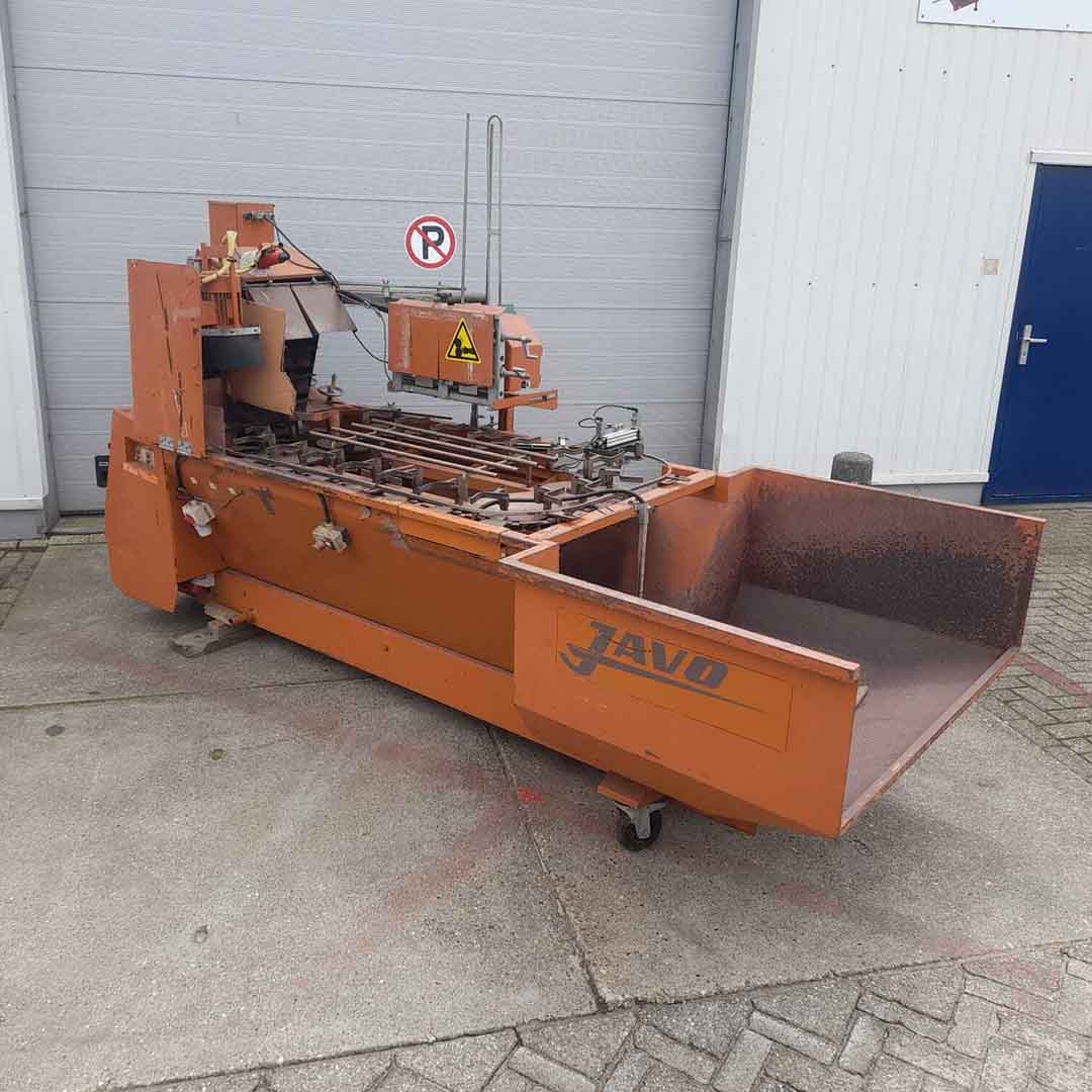 Javo potting machine with double-acting pot dispenser / discharge conv ...