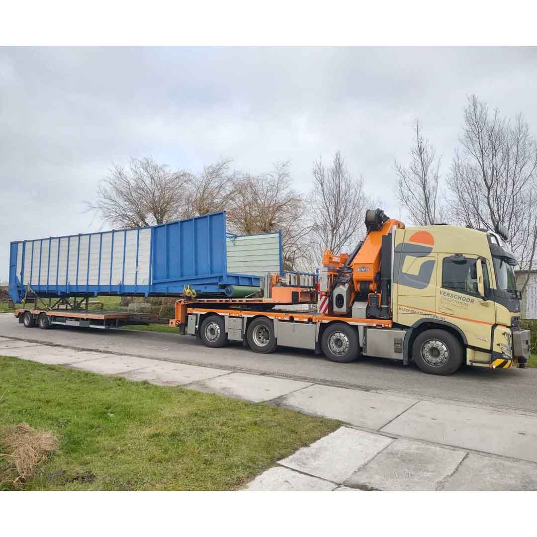 Visser Potting Soil Bunker 12,000 x 3,000 mm complete with cross conve ...